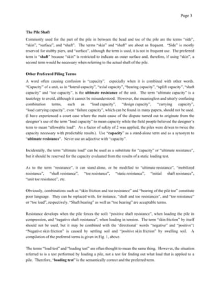 Preparation of a piling paper | PDF