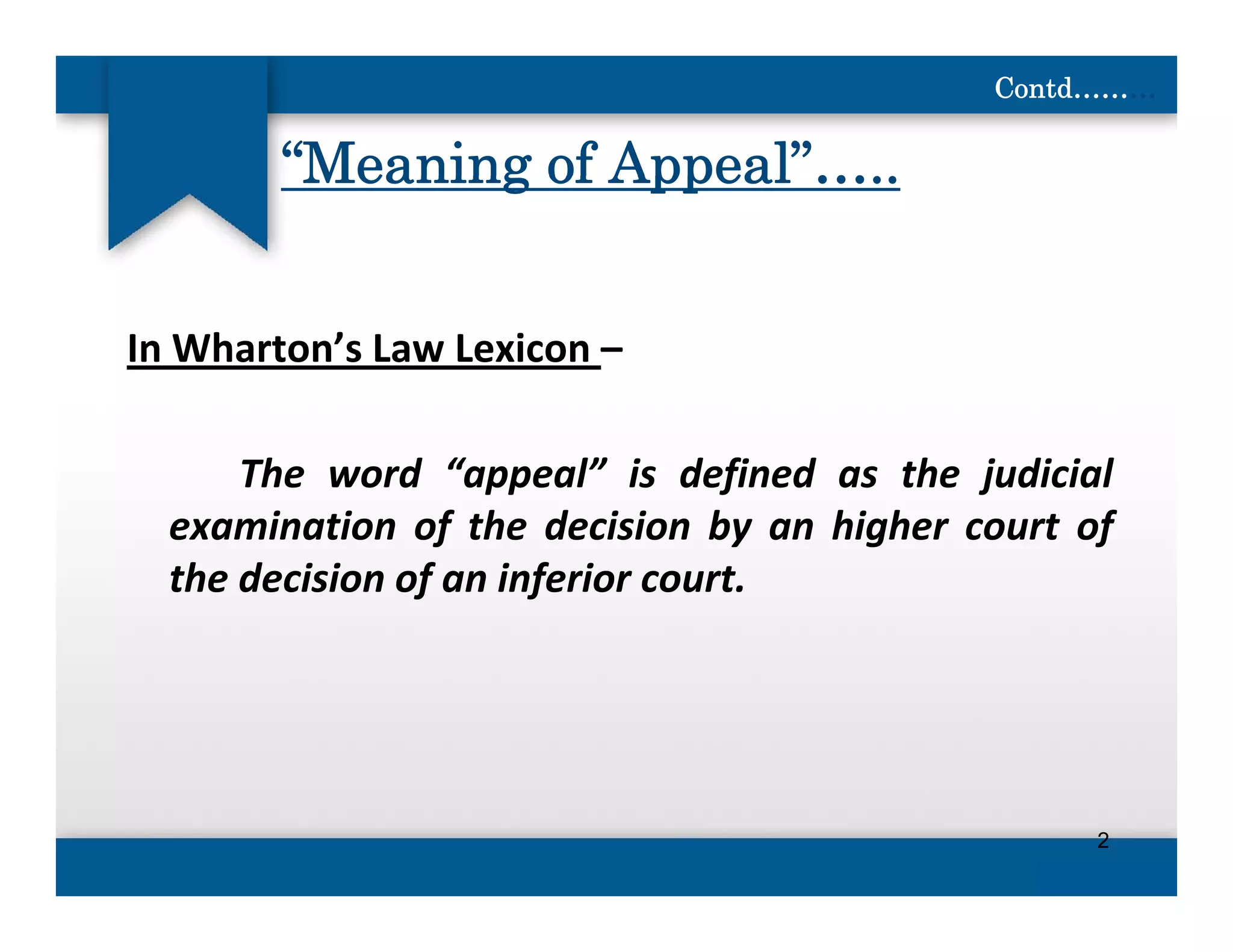 Preparation of appeal | PDF