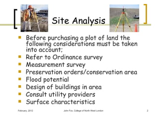 Preparation of a site part 6 | PPT