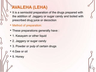 Preparation of Ayurvedic dosage forms.ppt by Dr.U.Srinivasa, Professor ...