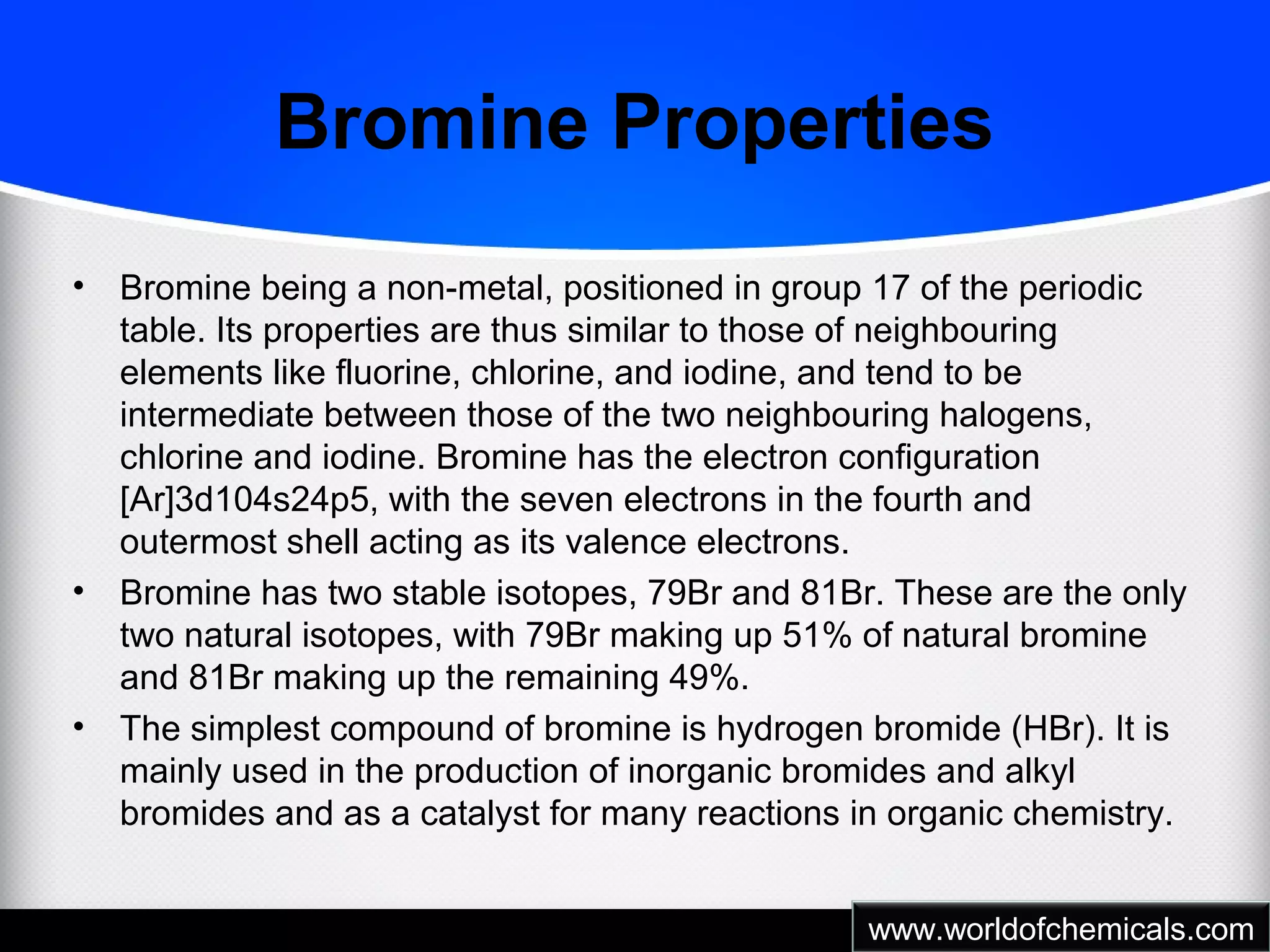 Preparation of bromine in lab | PPT