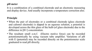 Preparation of buffers and estimation of pH by using pH meter.pptx