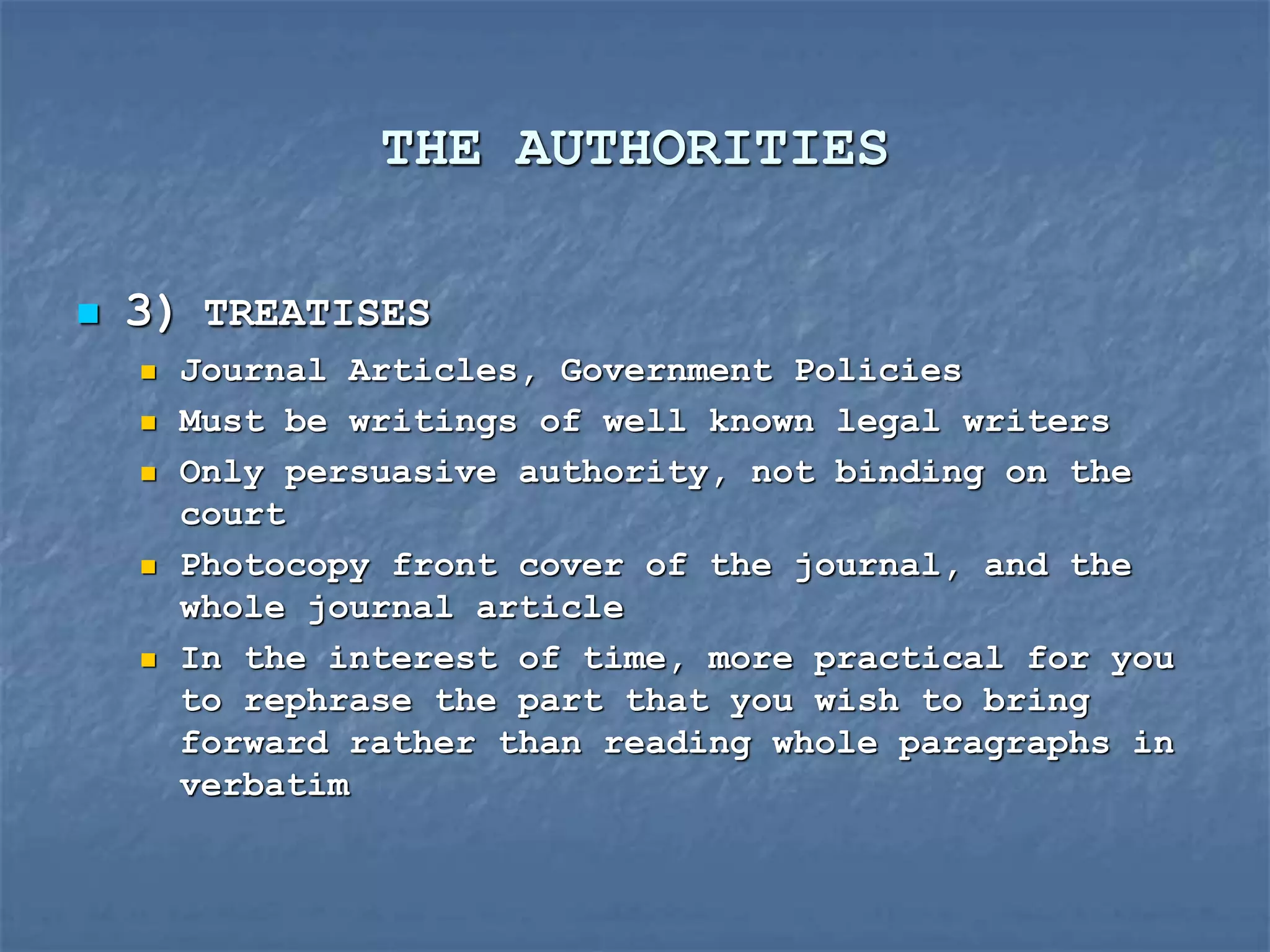 preparation of bundle of authorities (1).ppt