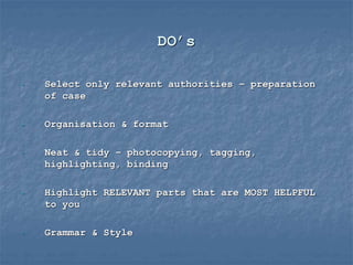 preparation of bundle of authorities (1).ppt