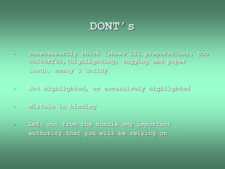 preparation of bundle of authorities (1).ppt