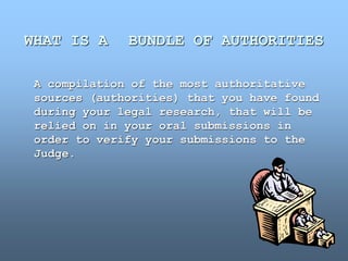preparation of bundle of authorities (1).ppt