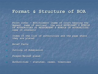 preparation of bundle of authorities (1).ppt