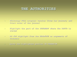 preparation of bundle of authorities (1).ppt