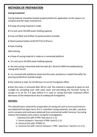 Preparation of casing mixture | DOCX