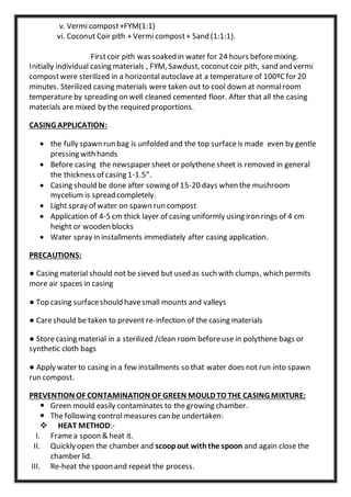 Preparation of casing mixture | DOCX