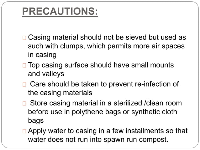 Preparation of casing mixture, its types and application | PPTX