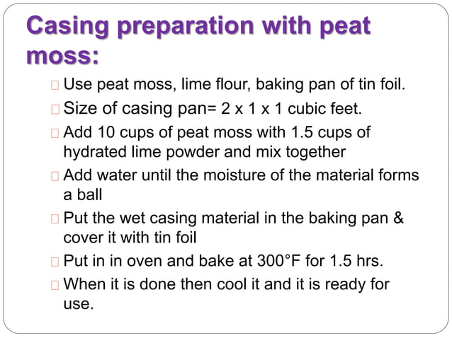 Preparation of casing mixture, its types and application | PPTX