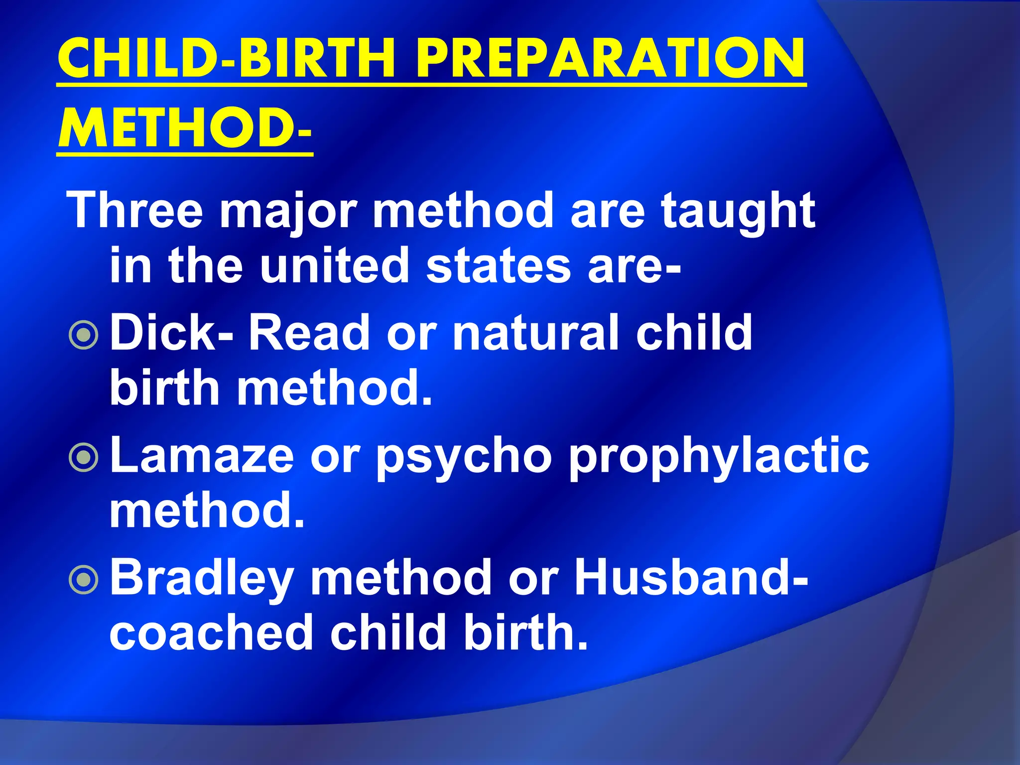 Preparation of child birth | PPTX