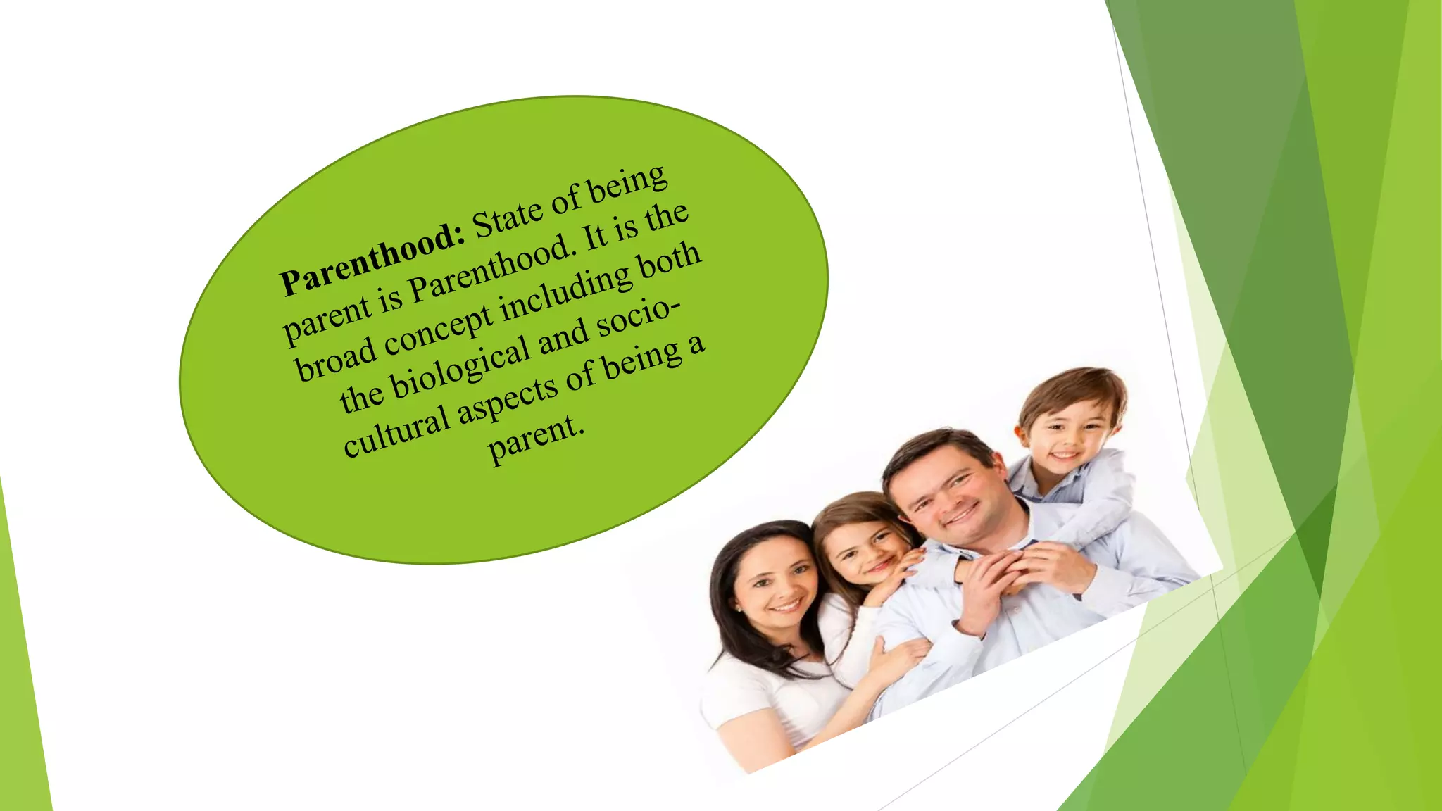 Preparation of childhood and parenthood | PPTX