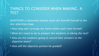 Preparation of Classroom Assessment (SLP-B @ BISCAST) | PPTX ...