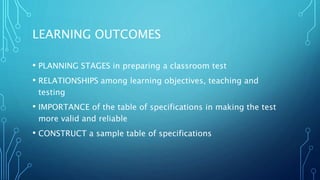 Preparation of Classroom Assessment (SLP-B @ BISCAST) | PPTX