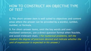 Preparation of Classroom Assessment (SLP-B @ BISCAST) | PPTX ...