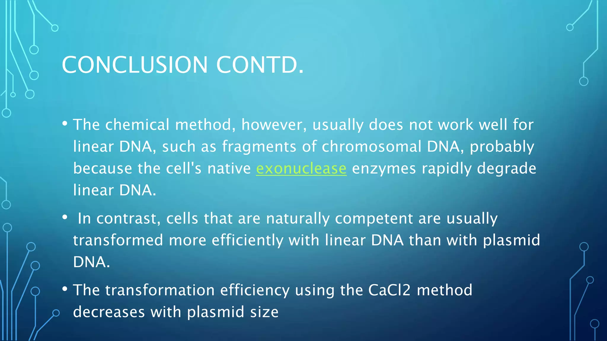 Preparation of competent cells | PPTX