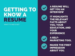 Resume Writing and Preparation of Credentials | PPT