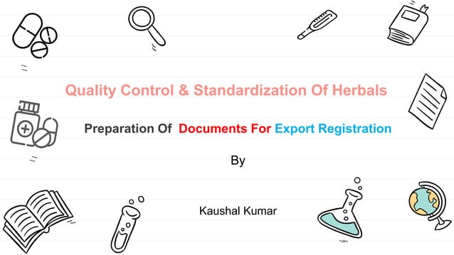 Preparation of documents for Export regd..pptx | Pharmaceutical ...