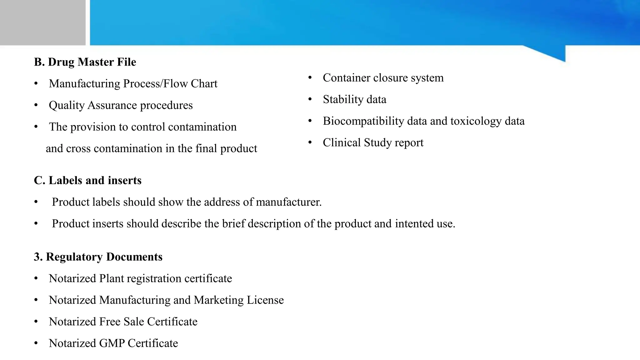 Preparation of Documents For New Drug Application And Export ...
