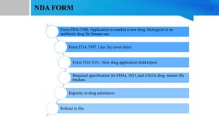 Preparation of Documents For New Drug Application And Export ...