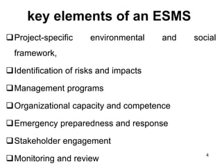 PREPARATION OF ENVIRONMENTAL AND SOCIAL MANAGEMENT PLAN | PDF