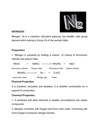 Preparation of gases | DOCX