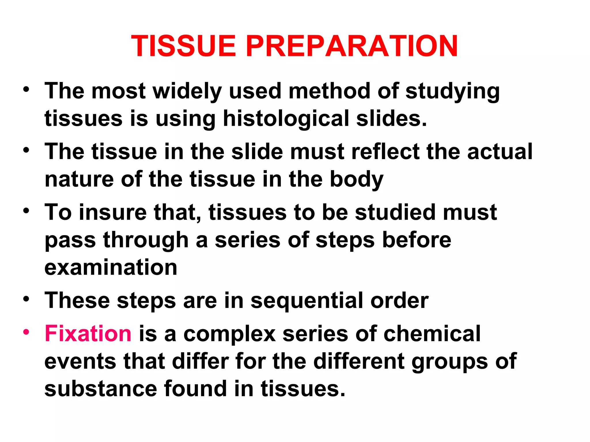 Preparation of histological slide | PPT