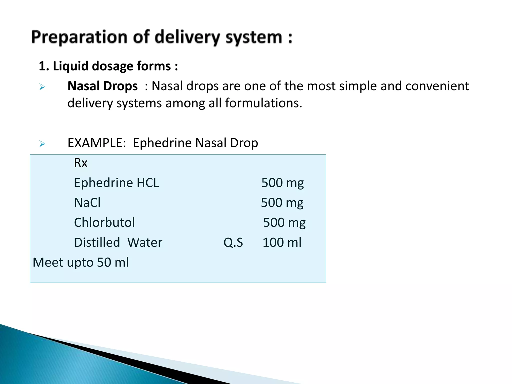 Preparation of intranasal route drug delivery system by sneha gaurkar ...