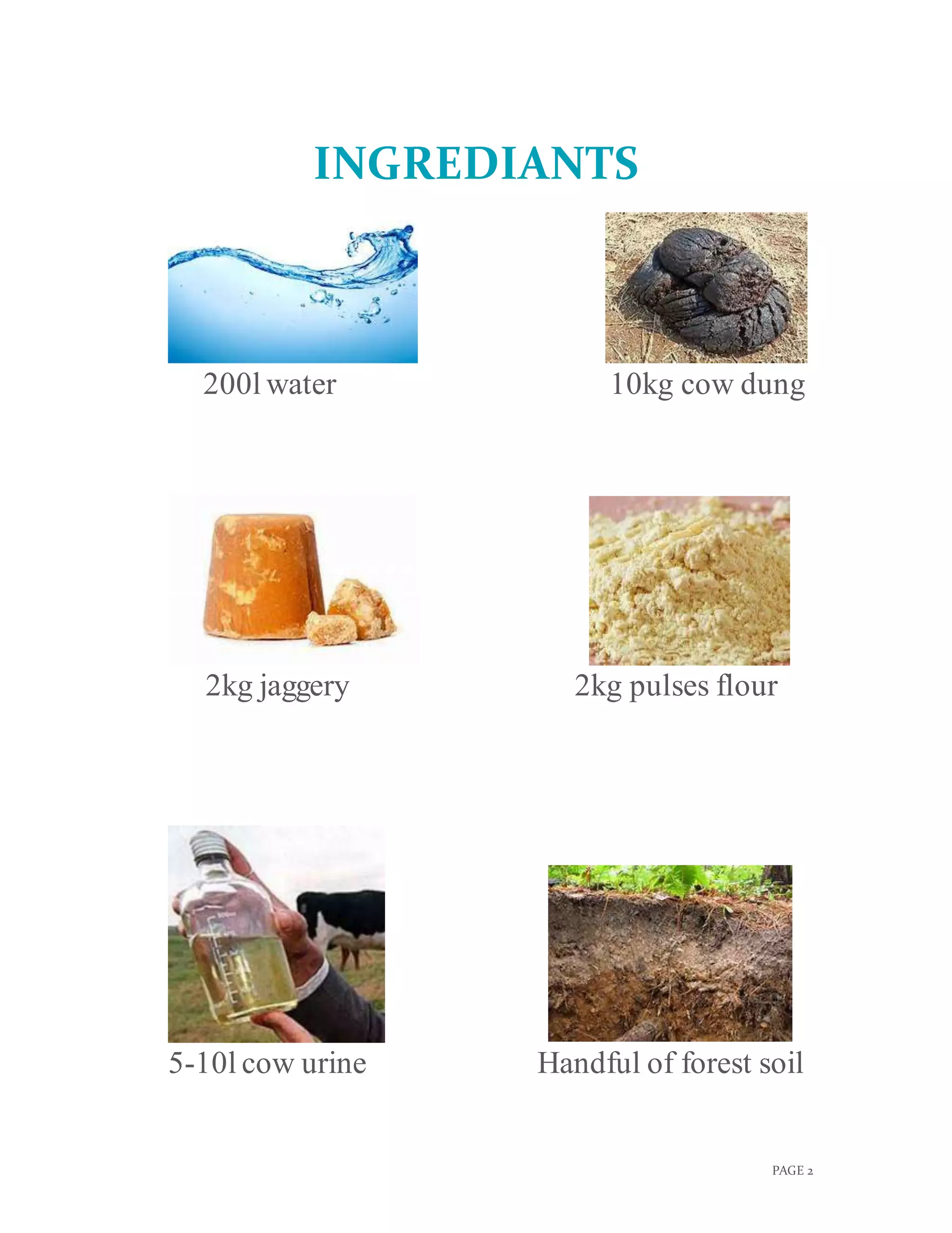 Preparation of jeevamrut | DOCX