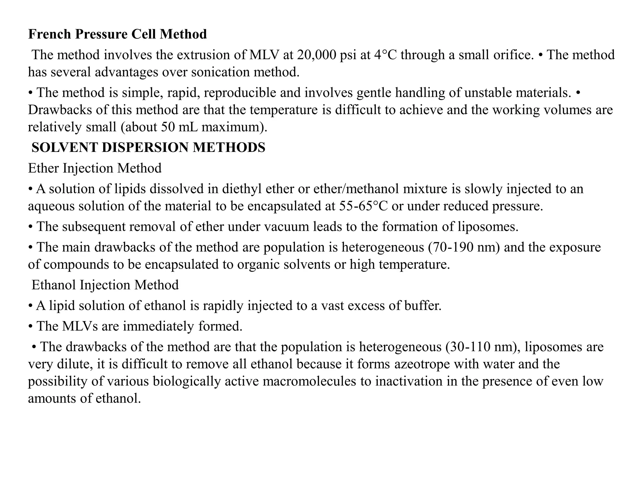 Preparation of liposomes.methods | PPTX