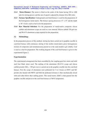 Preparation of metal matrix composites by stir-casting method | PDF