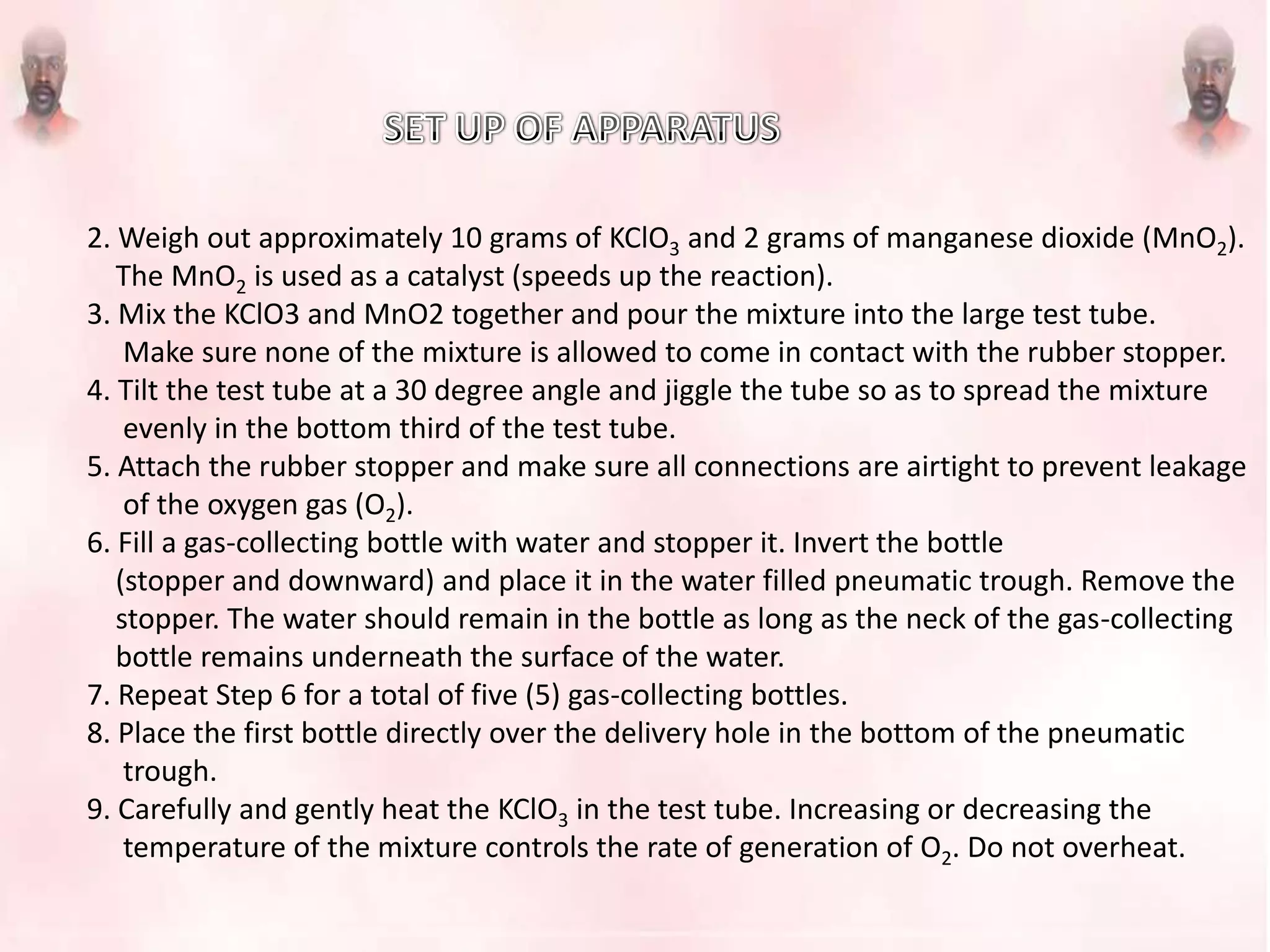 Preparation of oxygen | PPTX