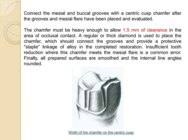 Preparation of partial veneer crown | PPTX | Dental Health | Diseases ...