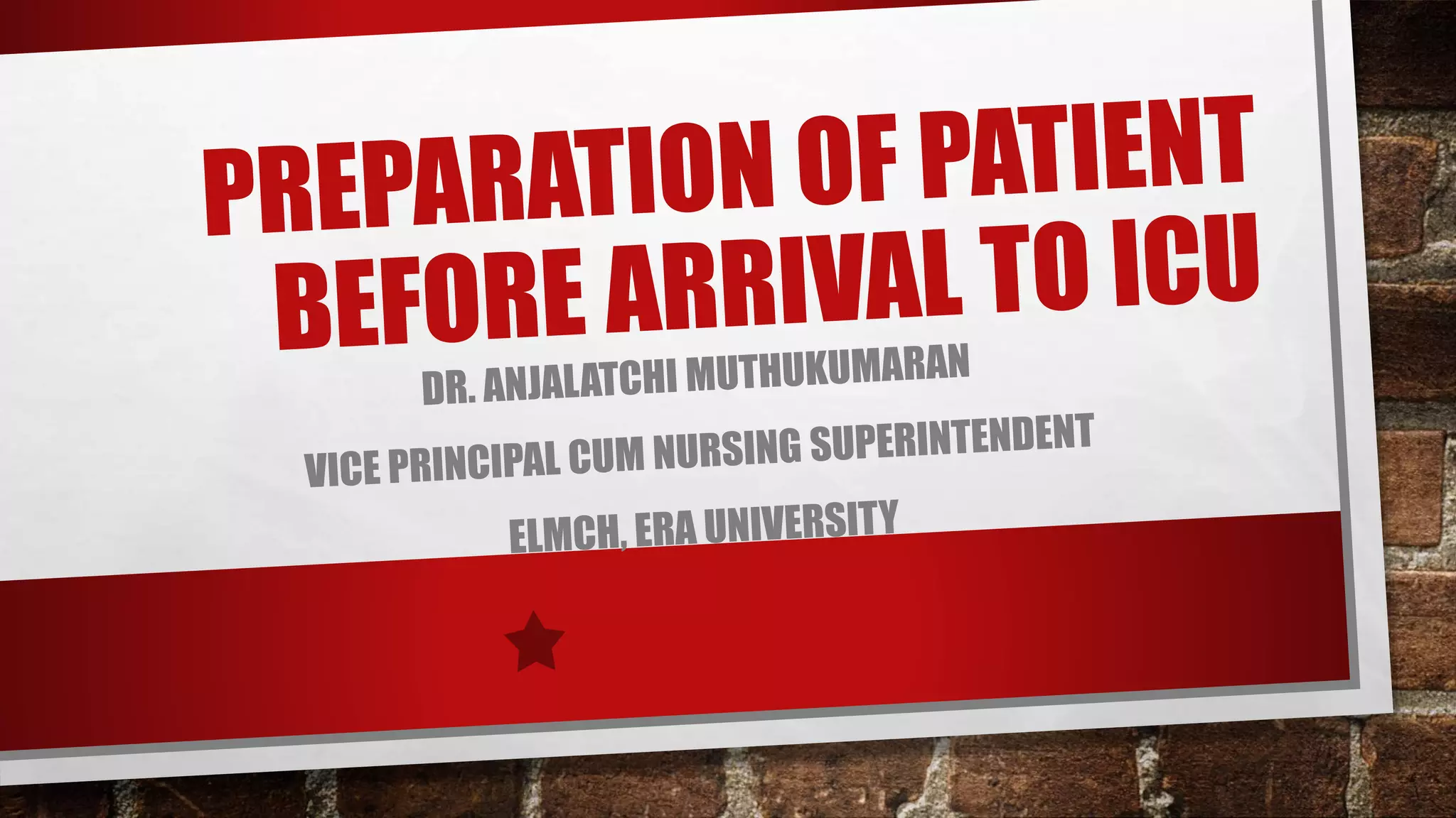 Preparation of patient before arrival to ICU 13.11.22 (2).pptx