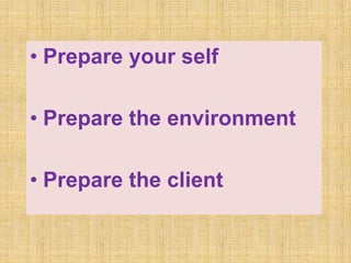 Preparation of patient for health assessment | PPTX