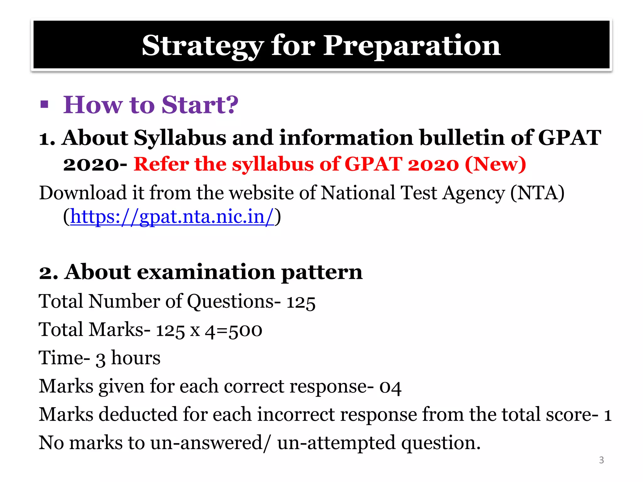 Preparation of Pharmacology for GPAT | PPTX