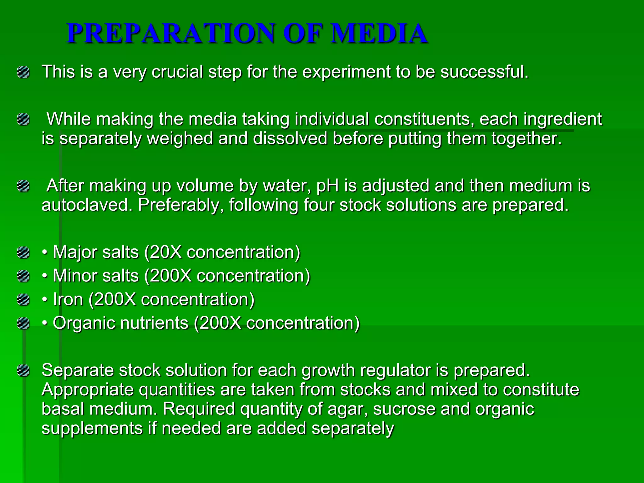 plant tissue culture medium | PPT
