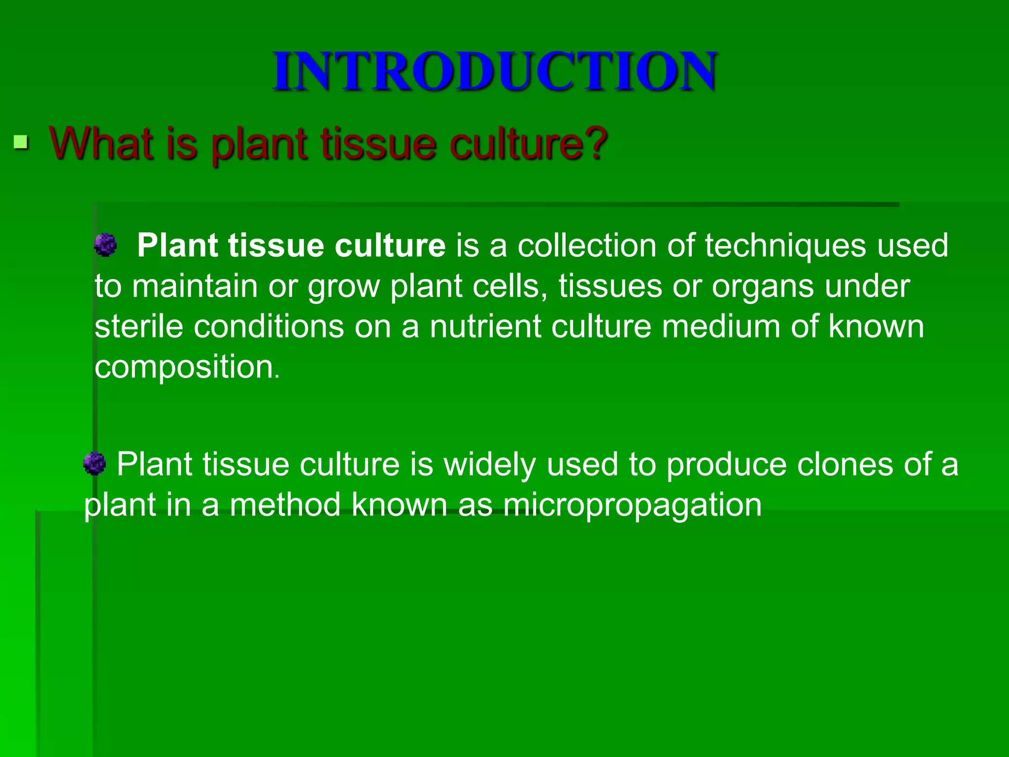 plant tissue culture medium | PPT