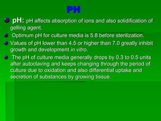 plant tissue culture medium | PPT