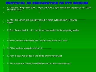 plant tissue culture medium | PPT