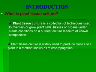 plant tissue culture medium | PPT