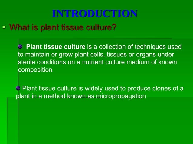 plant tissue culture medium | PPT | Nutrition | Healthy Living