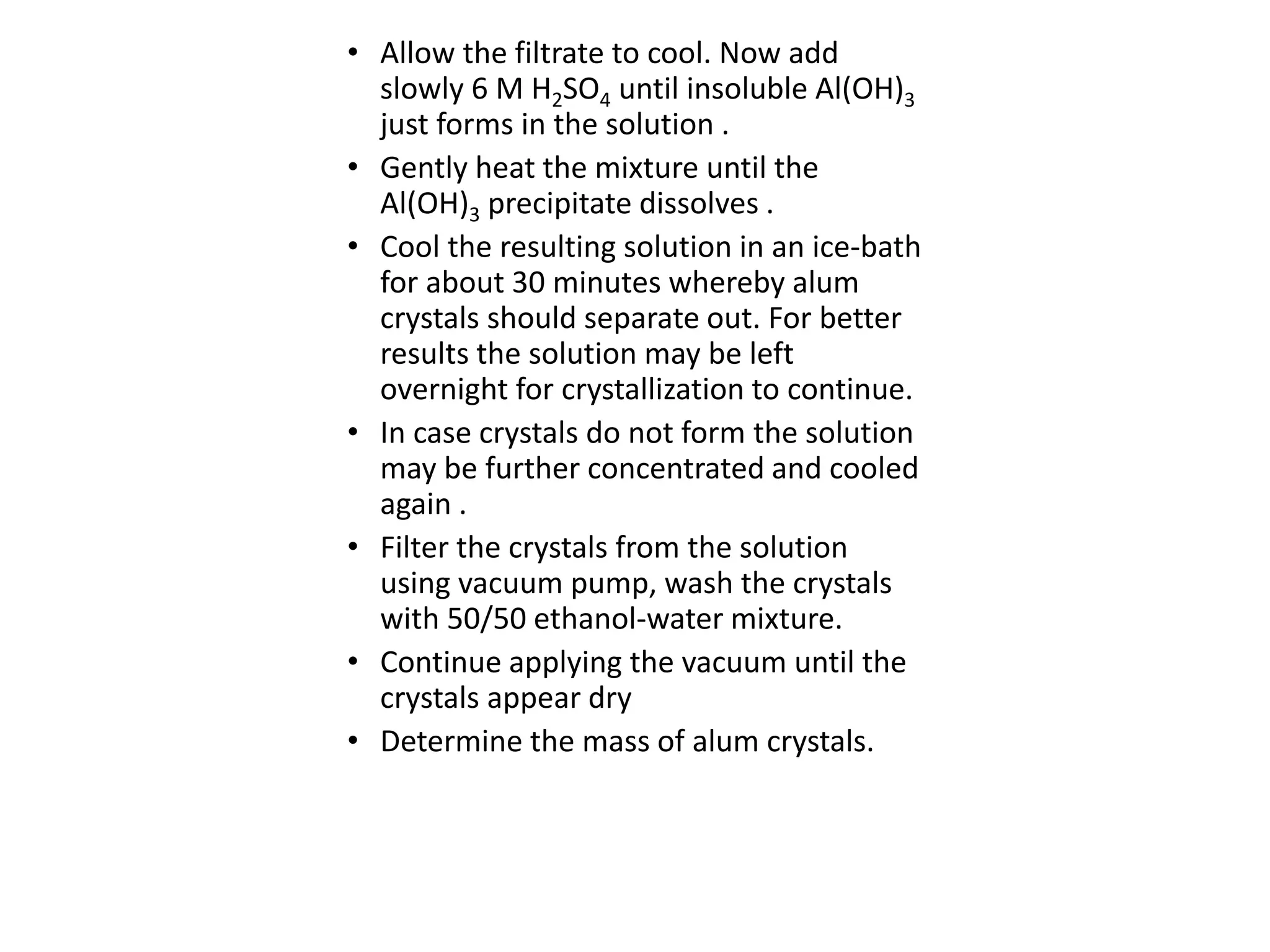 PREPARATION OF POTASH ALUM Chemistry project | PPTX