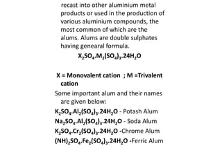 PREPARATION OF POTASH ALUM Chemistry project | PPTX