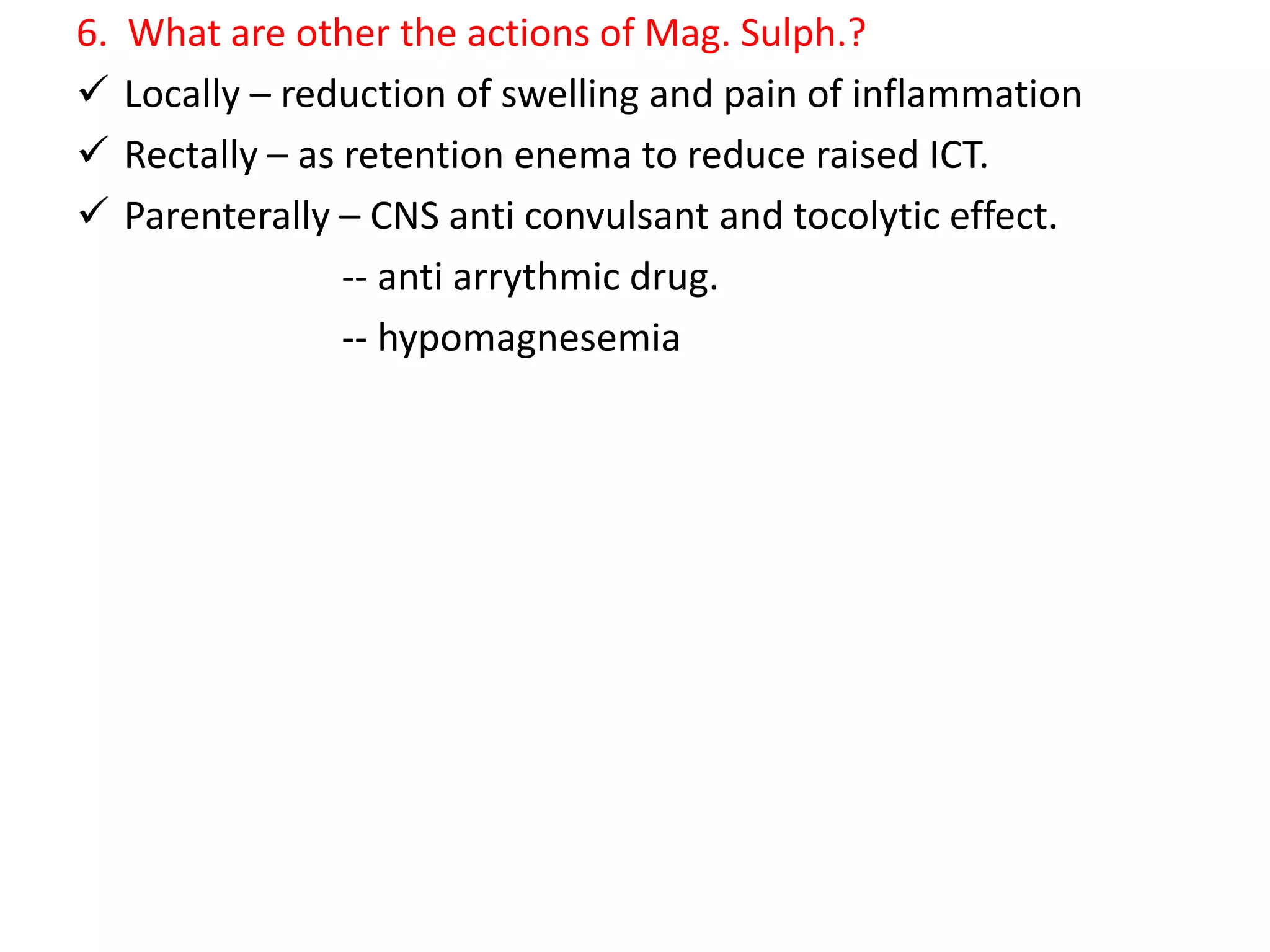 Preparation of Purgative Mixture Magnesium Sulphate | PPTX