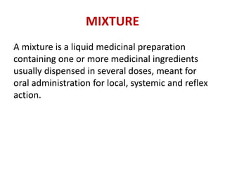 Preparation of Purgative Mixture Magnesium Sulphate | PPTX