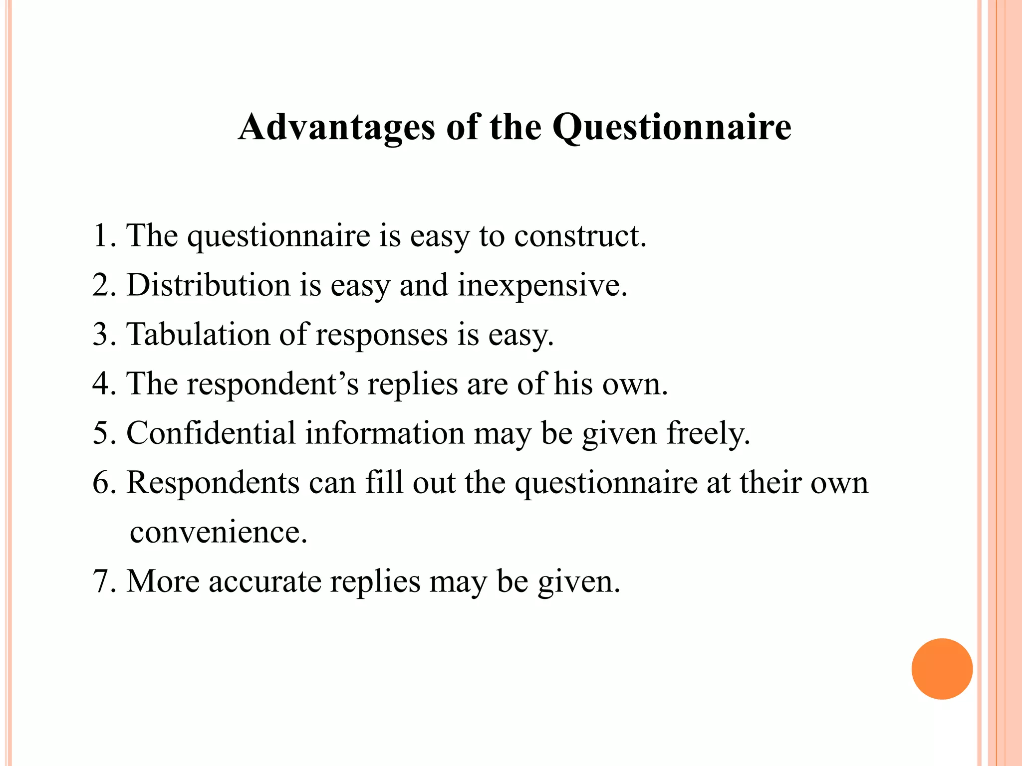 Preparation of questionnaire | PDF
