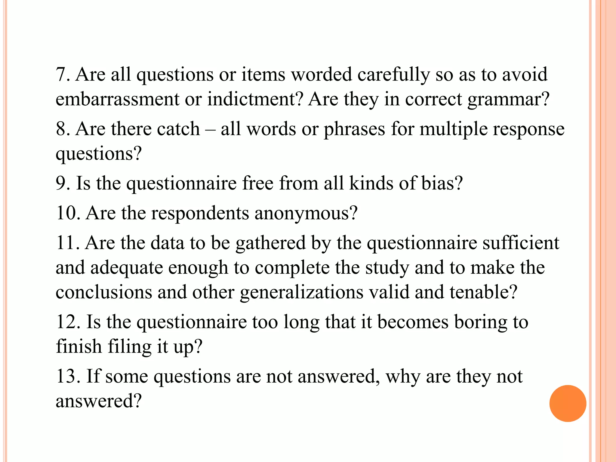 Preparation of questionnaire | PDF